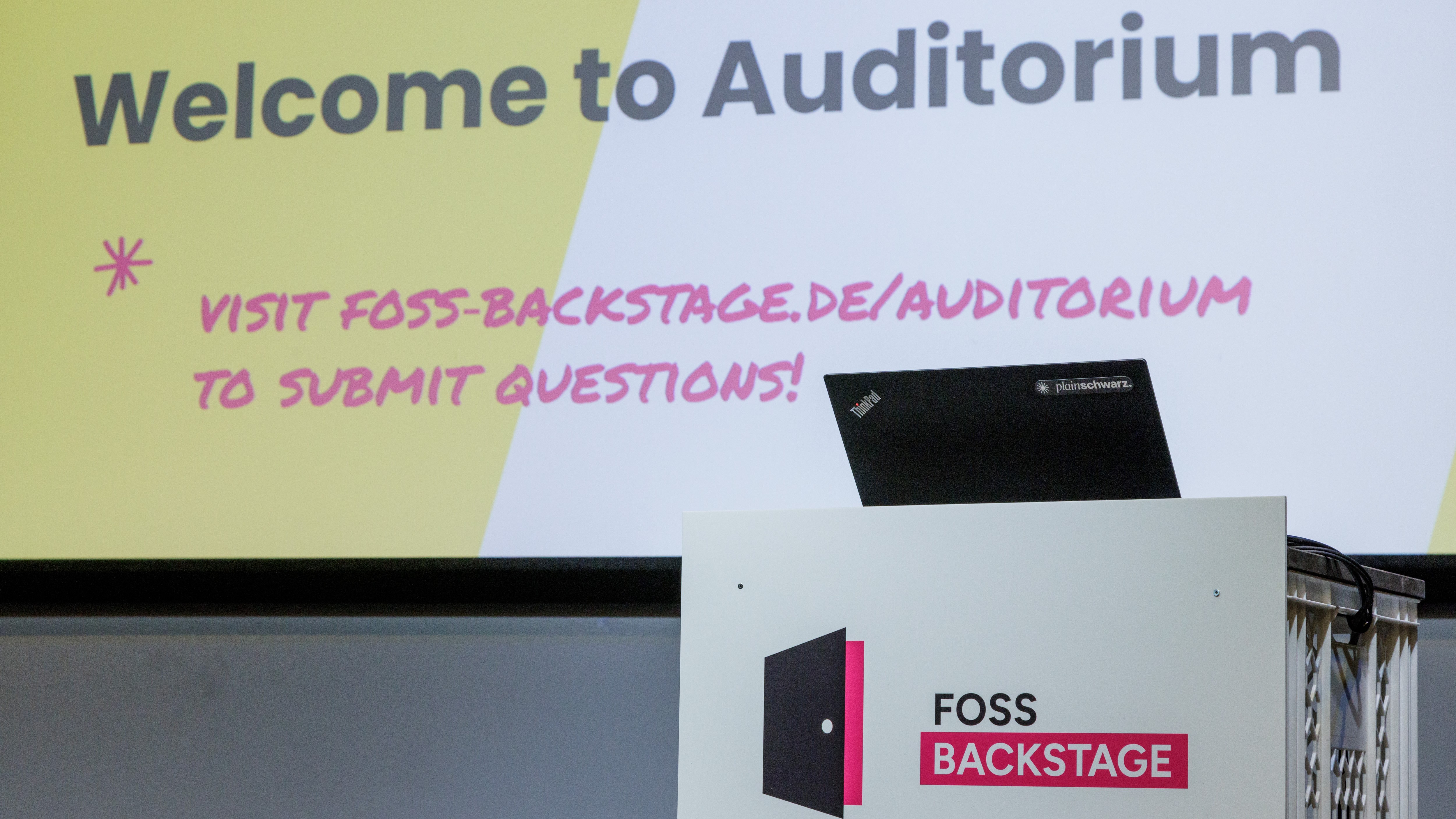 FOSS Backstage – Behind the scenes of open-source projects